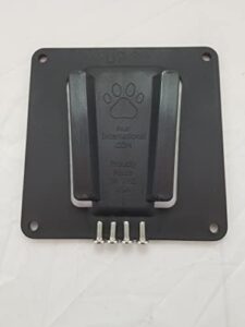 paw international single black polymer rv tv bracket