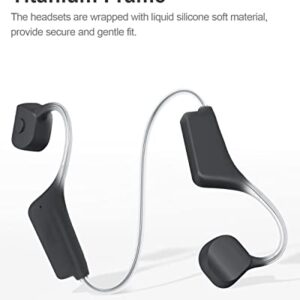 Guudsoud Bone Conduction Headphones,Open Ear Headphones Wireless Bluetooth 5.2 with Mic,Waterproof Sweatproof Sport Earphones