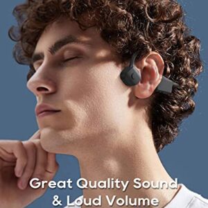 Guudsoud Bone Conduction Headphones,Open Ear Headphones Wireless Bluetooth 5.2 with Mic,Waterproof Sweatproof Sport Earphones