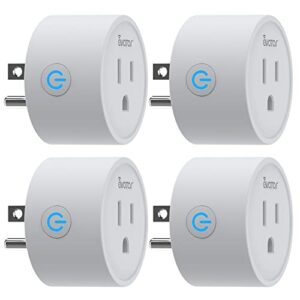 avatar controls smart plugs wi-fi outlet 4 pack – smart plugs that work with alexa/google home/smart life, timer on/off plug, schedule built-in app, mini wireless socket, no hub required