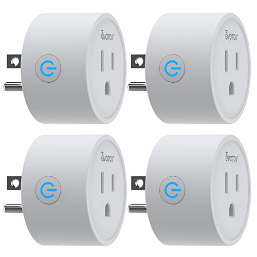 Avatar Controls Smart Plugs Wi-Fi Outlet 4 Pack - Smart Plugs That Work with Alexa/Google Home/Smart Life, Timer ON/Off Plug, Schedule Built-in App, Mini Wireless Socket, No Hub Required