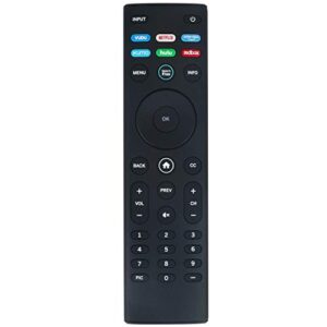 new xrt140 replacement remote control fit for vizio led smart tv v405-h19 v705-h13 v655-h19 v505-h19 oled55-h1 oled65-h1 with shortcut app buttons vudu netflix primevideo xumo hulu redbox watchfree