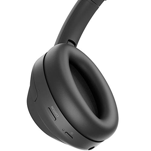 Sony WH1000XM4/B Premium Noise Cancelling Wireless Over-The-Ear Headphones (Renewed) Bundle with Premium 2 YR CPS Enhanced Protection Pack