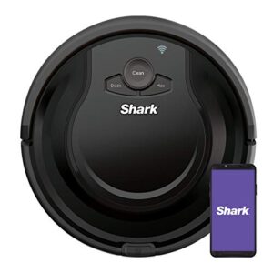 shark ion robot vacuum av751 wi-fi connected, 120min runtime, works with alexa, black