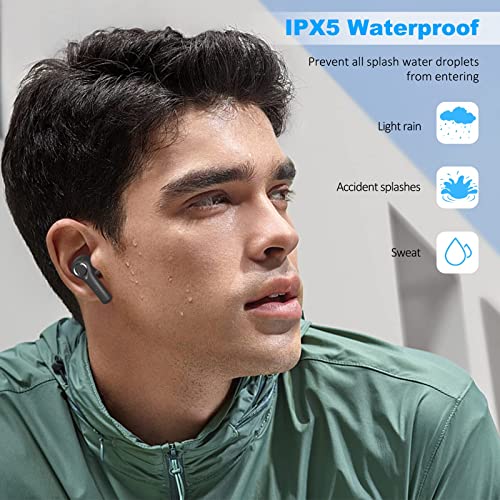 Innens Wireless Earbuds Bluetooth Headphones Touch Control with Wireless Charging Case IPX5 Waterproof 5.2 Stereo Earphones in-Ear Built-in Mic Headset for Sport Gaming Work,Gifts for Men Women