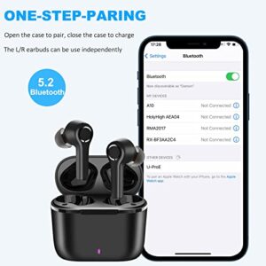 Innens Wireless Earbuds Bluetooth Headphones Touch Control with Wireless Charging Case IPX5 Waterproof 5.2 Stereo Earphones in-Ear Built-in Mic Headset for Sport Gaming Work,Gifts for Men Women