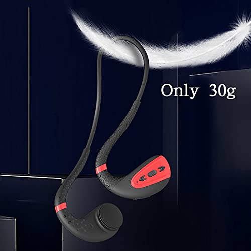 IKXO Waterproof Bone Conduction Headphones Bluetooth 5.0 Wireless Earbuds IPX8 Open Ear Underwater Bluetooth Gym Headphones with Microphone for Swimming Running, Sports