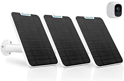 4W Solar Panel Charging Compatible with Arlo Pro 2 only, with 13.1ft Waterproof Charging Cable, IP65 Weatherproof,Includes Secure Wall Mount（3-Pack)(Not Compatible with Arlo Pro)