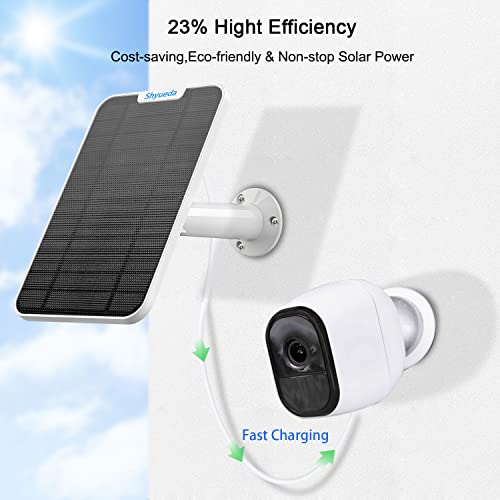 4W Solar Panel Charging Compatible with Arlo Pro 2 only, with 13.1ft Waterproof Charging Cable, IP65 Weatherproof,Includes Secure Wall Mount（3-Pack)(Not Compatible with Arlo Pro)