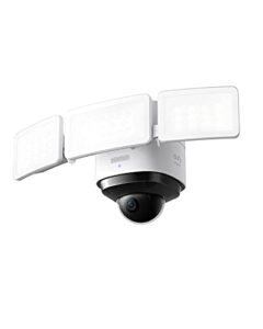 eufy security s330 floodlight cam 2 pro, 360-degree pan & tilt coverage, 2k full hd, 3,000 lumens, smart lighting, weatherproof, on-device ai subject lock and tracking, no monthly fee, hardwired