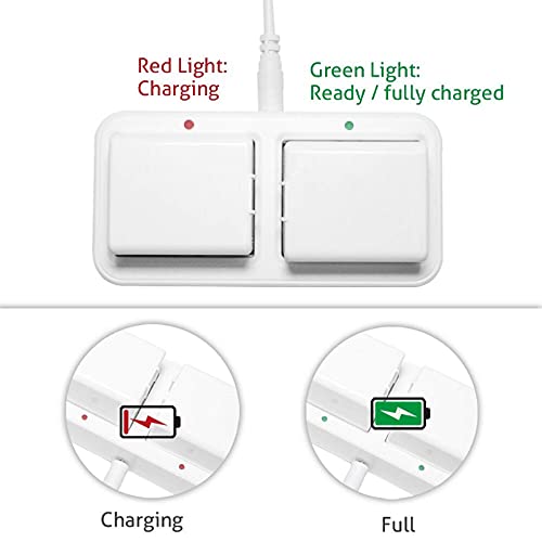 Charger Station (MPS Chip MP2615GQ) Compatible with Arlo Pro, Arlo Pro 2, Arlo Go, Arlo Security Light, Fireproof Material Adapter with 1.2M Long Cable