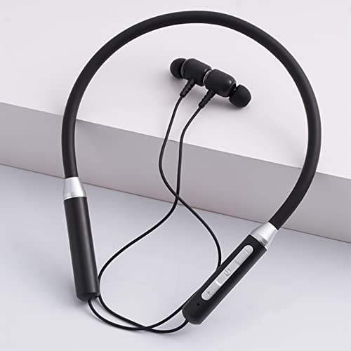 Neckband Bluetooth Headphones - Wireless Earbuds Noise Cancelling, HD Stereo Wireless Sports Earphones, Around Neck Bluetooth Headphones with Mic, Magnetic Attraction