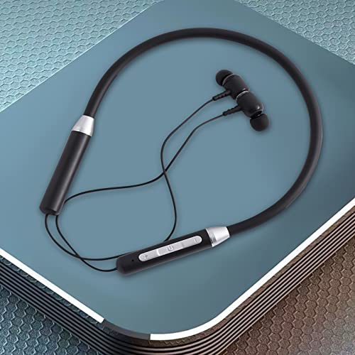 Neckband Bluetooth Headphones - Wireless Earbuds Noise Cancelling, HD Stereo Wireless Sports Earphones, Around Neck Bluetooth Headphones with Mic, Magnetic Attraction