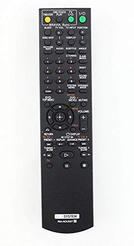 AV System Remote Control Compatible with Sony RM-ADU007 DAV-TZ130 HCD-HDX475 DAV-HDX576WFHCD-HDX274 DAV-HDX275 DAV-HDX277WC DAV-HDX589W 148057011 Home Theater System