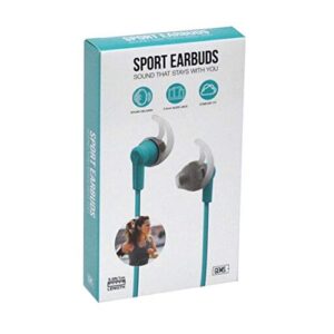 gems 818009020154 sport earbuds, teal