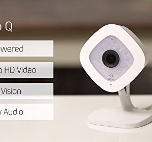 Arlo (VMC3040-100NAS) Q – Wired, 1080p HD Security Camera | Night Vision, Indoor Only, 2-Way Audio | Cloud Storage Included | Works with Alexa (VMC3040), White