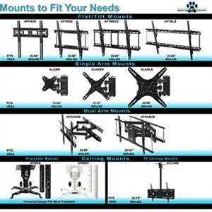 Cheetah APTMSB TV Wall Mount for 20-55” TVs up to VESA 400 and 115lbs, and fits 16” Wall Studs, and Includes a Tilt TV Bracket, a 10’ Twisted Veins HDMI Cable and a 6” 3-Axis Magnetic Bubble Level