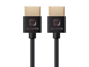 monoprice 113578 ultra slim series high speed hdmi cable, 1.5-feet, black