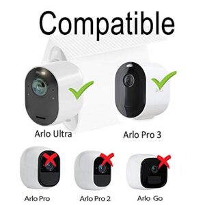 HOLACA Weatherproof Silicone Skin(3 pcs) for Arlo Ultra 4K Arlo Ultra 2 Arlo Pro 3,Arlo Pro 4 Sunproof Silicone Case Cover- Anti-Scratch Protective Cover - Extra Protection (Black)