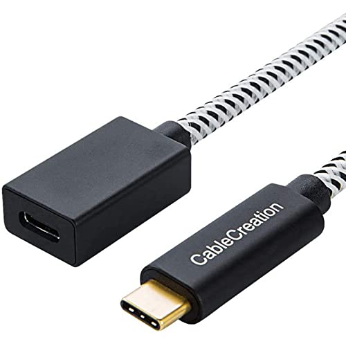 CableCreation USB C Extension Cable (Gen 2/10Gbps), 3.3FT USB 3.1 Type C Male to Female Extension Cable, Support 4K Video Audio Transfer, Compatible with MacBook Pro, Note 8, Galaxy S22, 1M/Black