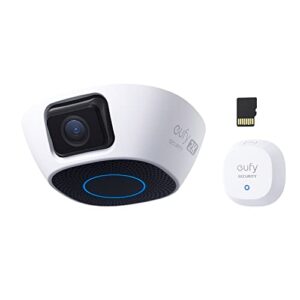 eufy security garage-control cam plus with sensor, smart garage control, 2-door control, detects open/close status, 2k hd, no monthly fee, ai human detection, 2.4ghz wi-fi only