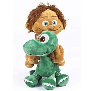 The Good Dinosaur Plush Toy-Pack 2 Quality Super Soft - Spot The Child 8"/22CM + Arlo Baby 8"/22CM