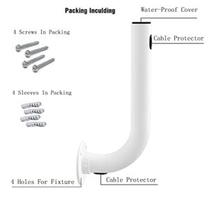 Sinsica Pole Mount, Antennas Mount,Electronics Pole for Outside Home Antenna Installation.11.8Inch Length