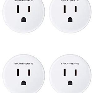 WiFi Plugs Smart Plug Outlet Extender, Timer Light Switch, Amazon Alexa Google Home Voice, APP and Remote Control, 2.4GHz Network, Electric Outlets, on Off Switch Bedroom Gadgets, Pack of (4)