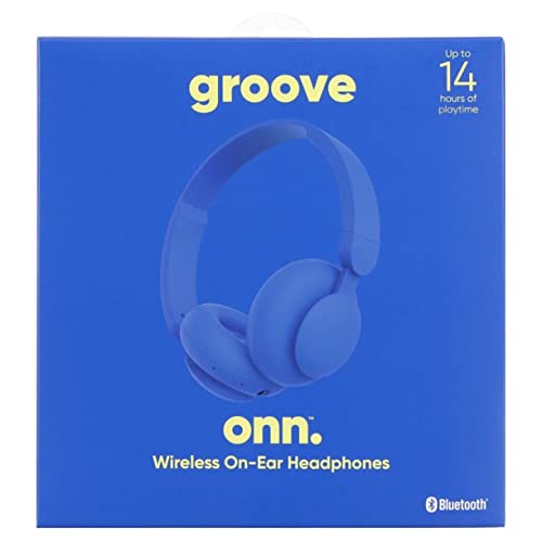 onn | Bluetooth On-Ear Headphones (Blue)