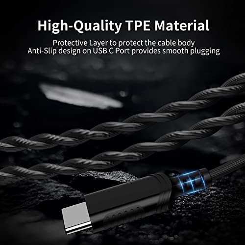 Jiunai USB C Headphone for Samsung S23, in-Ear Wired Digital Type C Ear Buds Noise Isolating Bass Driven Stereo Earphones with Mic Headset for Galaxy S22 S21 Ultra Z Fold 4 OnePlus 10T Pixel 7 Pro