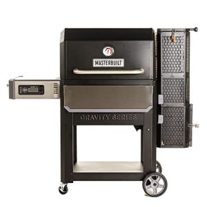 masterbuilt mb20041220 gravity series 1050 digital charcoal grill and smoker combo, sq. in, black