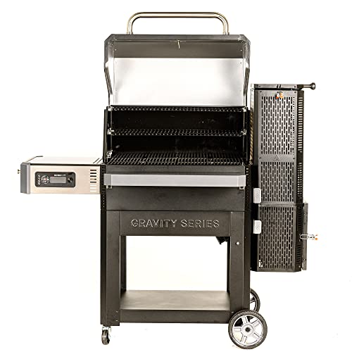 Masterbuilt MB20041220 Gravity Series 1050 Digital Charcoal Grill and Smoker Combo, sq. in, Black