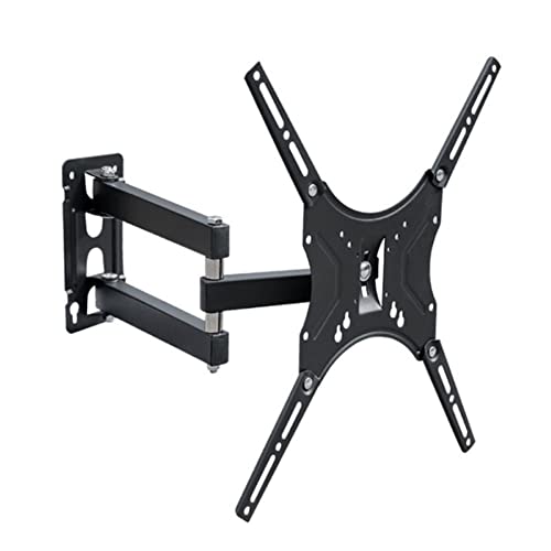 Huarui TV Wall Mount, Full Motion TV Mount for Most 14-55 Inch TV Slim Design 0.79-Inch Low Profile Flat Wall Mount Bracket Max VESA 400x400mm and Holds up to 90lbs