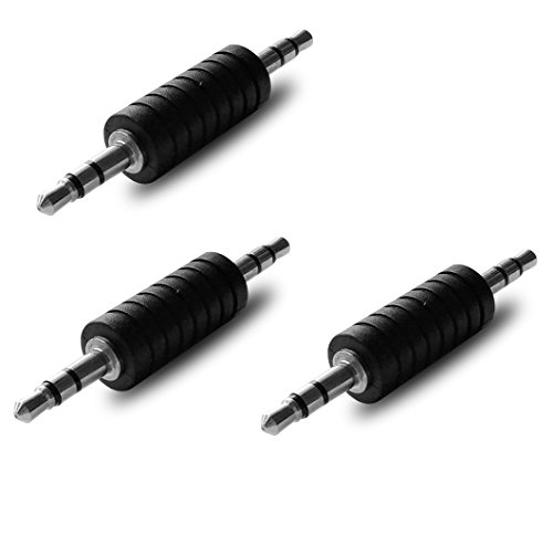 Ksmile 3.5mm Male to Male Stereo Audio Connector (3 Pack)