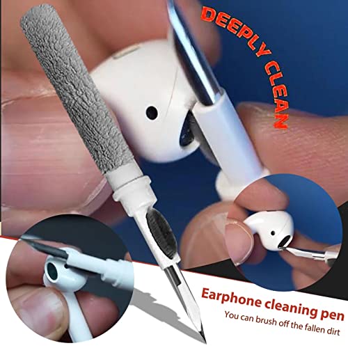 Bluetooth Earbuds Cleaning Pen,in-Ear Headphones Cleaning and Soft Dust Removal Brush Pen for Cleaning The Earwax,Dust in Bluetooth Headset Box,Camera and Mobile Phone (Black)