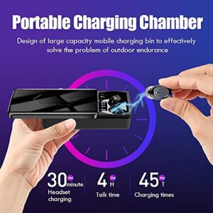 Portable Charging Earbud True Wireless LED Digital Display Y33 Earbud TWS Pro Ear Phones with Power Bank 10000mAh (Black)