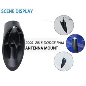 Anina Antenna Base Adapter Mount for Dodge Ram 1500 2500 3500 4500 5500 2009-2018 Antenna Ornament Car Radio Antenna Grommet Topper Bezel 5064395AF