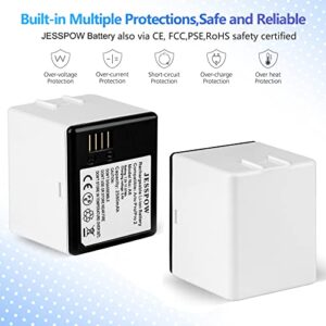 JESSPOW Replacement Battery for Arlo Pro, Arlo Pro 2 (VMA4400) 1-Pack 2580mAh Li-ion Rechargeable Batteries for Arlo Pro/Pro 2 [ ONLY for Arlo Pro/Pro 2 Camera ]