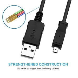 Replacement USB Camera Data Charger Charging Cable Cord Wire Compatible for Kodak C140 C180 C182 C190 C310 C315 C330 C340 C350 C360 C433 C503 C513 V1003 V1073 C813 C875 C913 C1013 CD33, M320 M340 M341