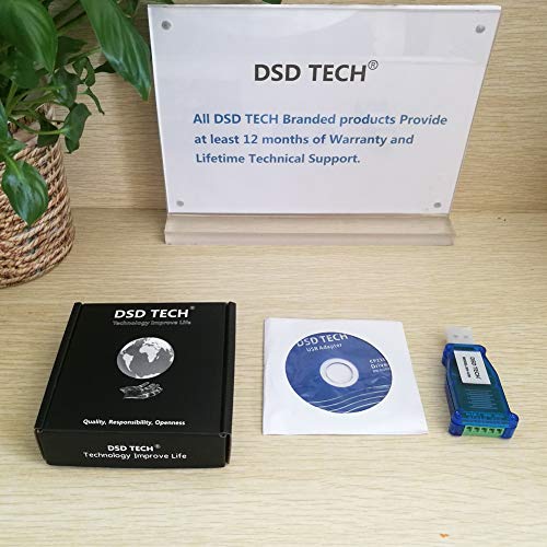 DSD TECH SH-U10 USB to RS485 Converter with CP2102 Chip Compatible with Windows 7,8,10,Linux,Mac OS