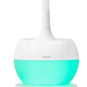 MIRO-NR08M Cream White Completely Washable Modular Sanitary Humidifier, Large Room, Easy to Clean, Easy to Use - Premium Cool-Mist Humidifier. Touch Control Colorful LEDs, Powerful humidification