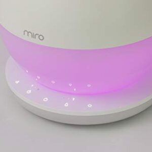 MIRO-NR08M Cream White Completely Washable Modular Sanitary Humidifier, Large Room, Easy to Clean, Easy to Use - Premium Cool-Mist Humidifier. Touch Control Colorful LEDs, Powerful humidification