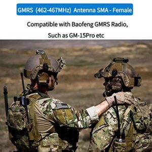 ABBREE Tactical Foldable Antenna 18.89inch GMRS Antenna SMA-Female for Baofeng etc GMRS Radios