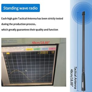 ABBREE Tactical Foldable Antenna 18.89inch GMRS Antenna SMA-Female for Baofeng etc GMRS Radios