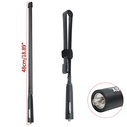 ABBREE Tactical Foldable Antenna 18.89inch GMRS Antenna SMA-Female for Baofeng etc GMRS Radios