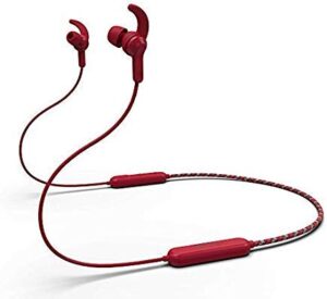 bluetooth headphones – altigo in ear wireless earbuds|earphones (red)