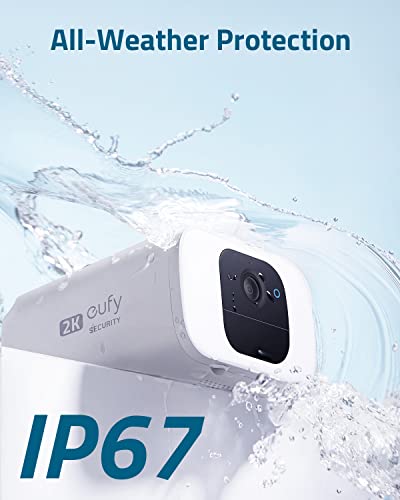 eufy security Outdoor S230 SoloCam S40, Solar Security Camera, Wireless Outdoor Camera, Battery Camera, Integrated Solar Panel, Spotlight Camera, 2K Resolution, 2.4 GHz Wi-Fi, No Monthly Fee, Motion Only Alert