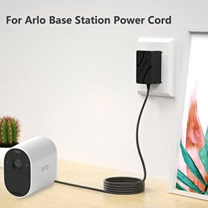 for Netgear Arlo Pro Base Station Power Cord 12V AC Adapter for Arlo Pro 2 Base Station VMB3000 VMB4000 CM500-100NAS CM500 CM31T CM700 MS3530 VMS3430 Wire-Free HD Security Cameras System Power Cord