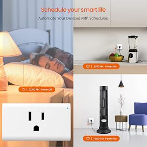 Tenda Beli Smart Plug SP3-Mini Smart Home WiFi Outlet | Works with Alexa Echo dot & Google Assisstant | Voice or App Remote Control | ETL/FCC Listed | No Hub Required,White,2-Pack