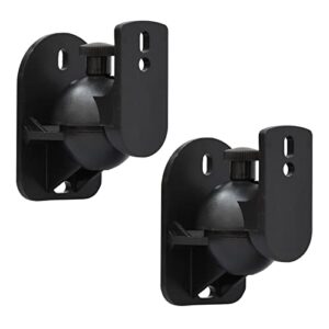 bealuffe speaker wall mount brackets, universal mount for surround sound speakers, satellite speaker wall mounting brackets for home theater 2 pack